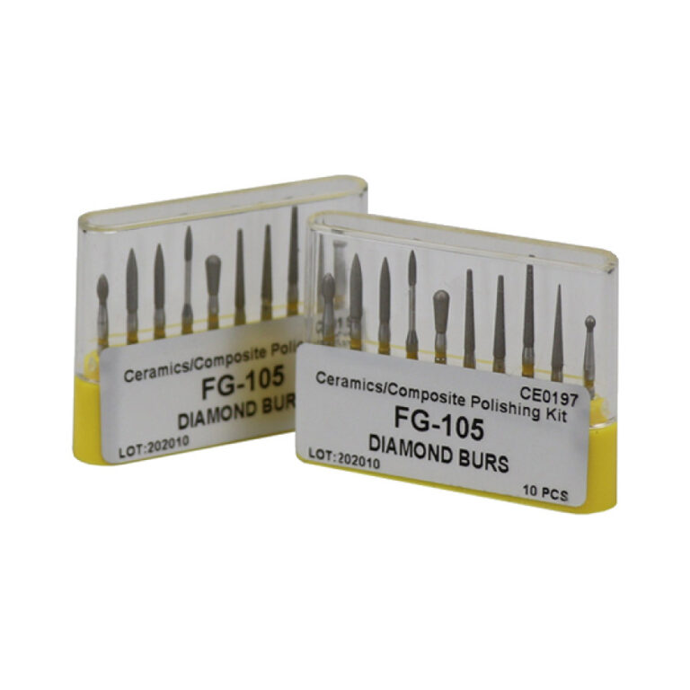 KIT FRESAS DIAMANTE ACABADO ULTRA FINO 10 UNDS - Dentosmed