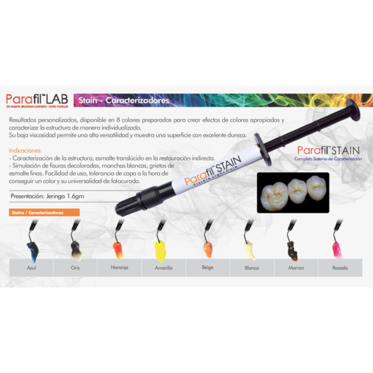 RESINA PARAFIL STAIN PRIME-DENTAL - Dentosmed