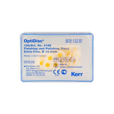 OPTIDISC DISCOS PULIDO 12.6 MM GRANO EXTRA FINO KERR - Dentosmed