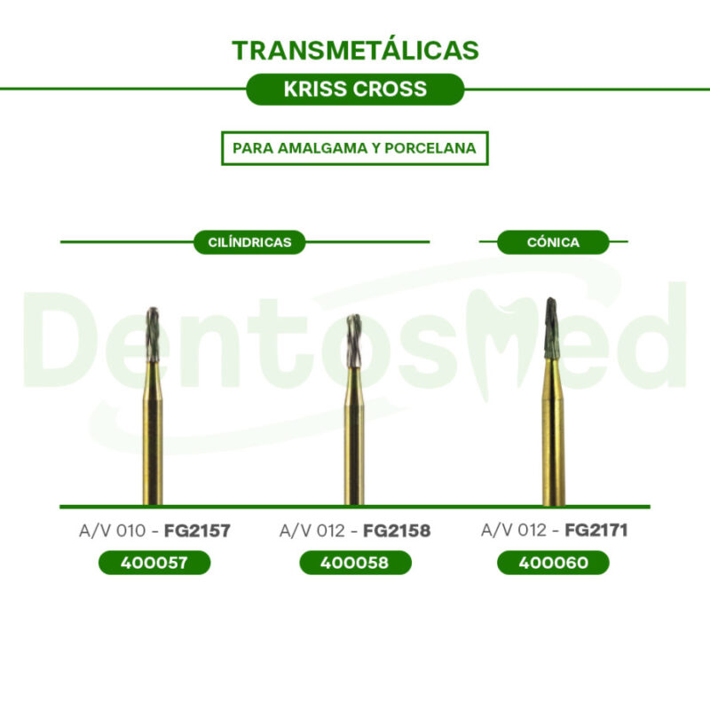 FRESA TRANSMETALICA KRISS CROSS KERR - Dentosmed